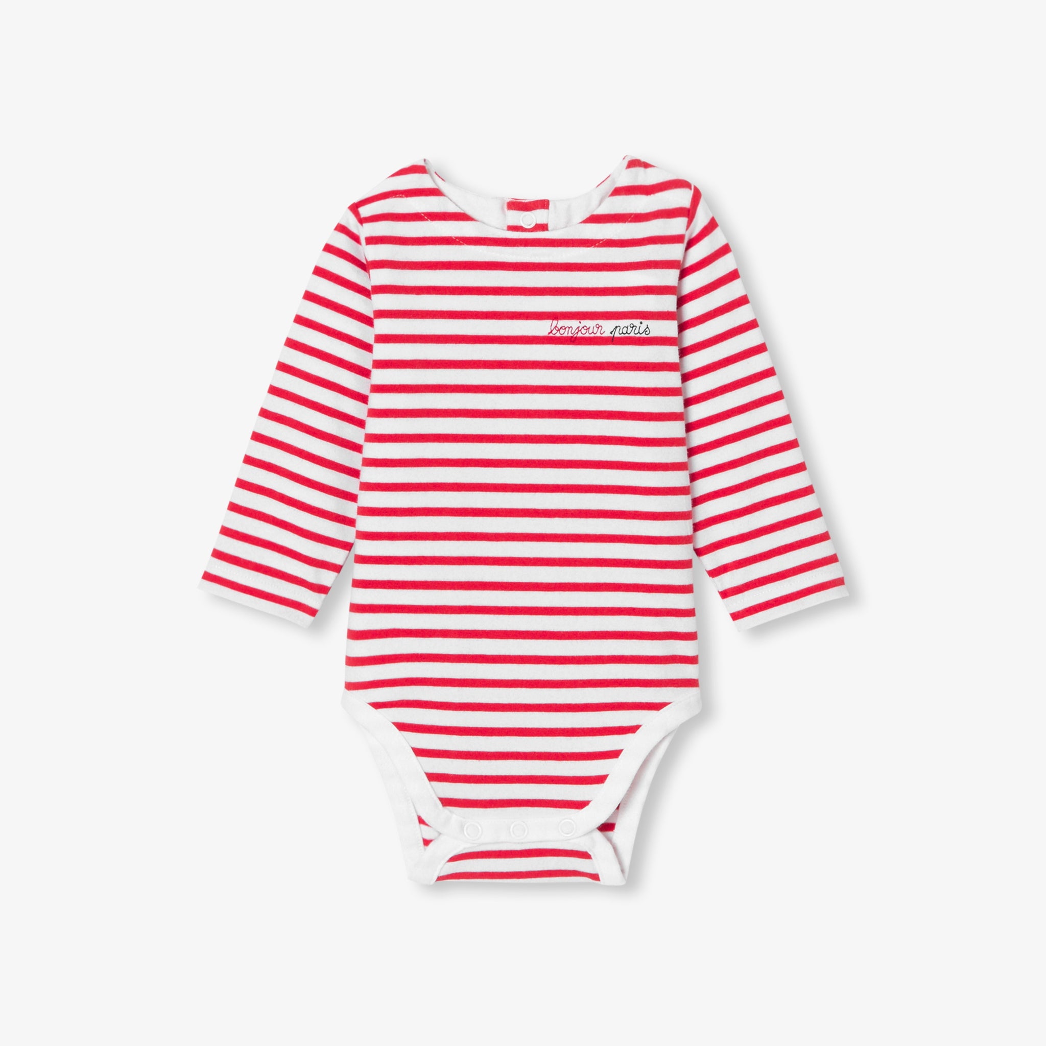 Baby striped bodysuit